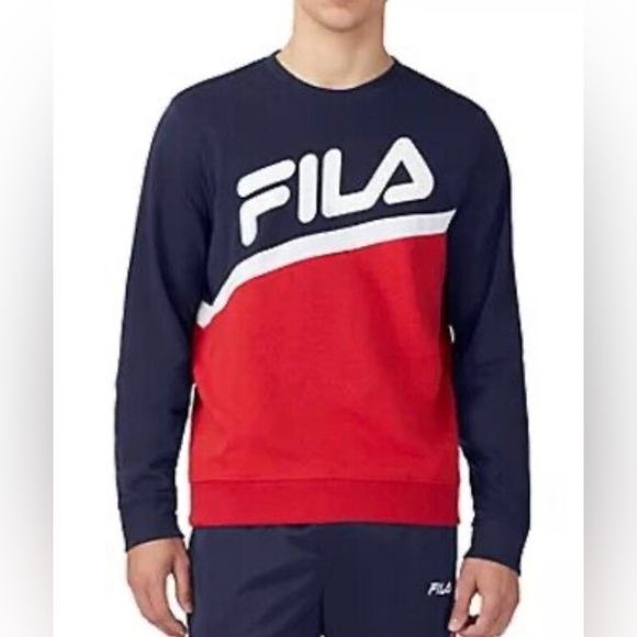 Fila | Shirts | Nwt Fila Logo Makisia Crewneck Long Sleeves Graphic ...